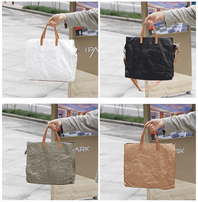 Kraft Paper & Leather Totes