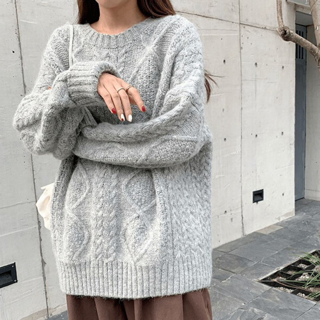 Oversized Cable Knit Sweater